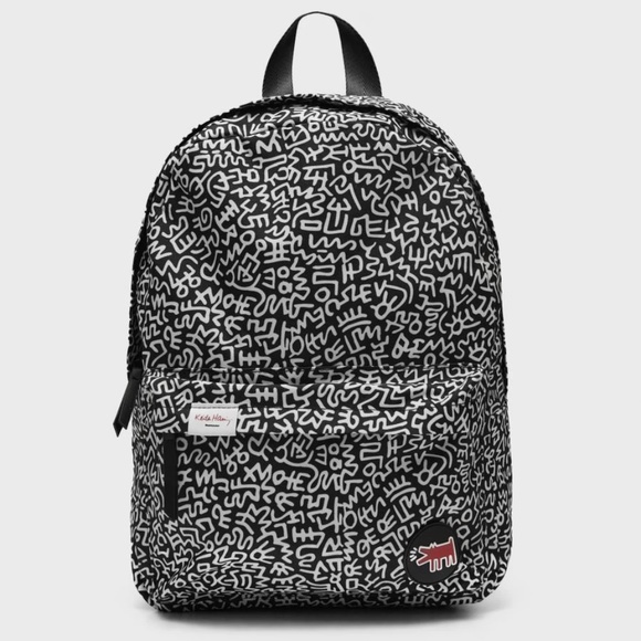 Keith Haring | Bags | Nwt Keith Haring Pop Art Backpack Black White ...